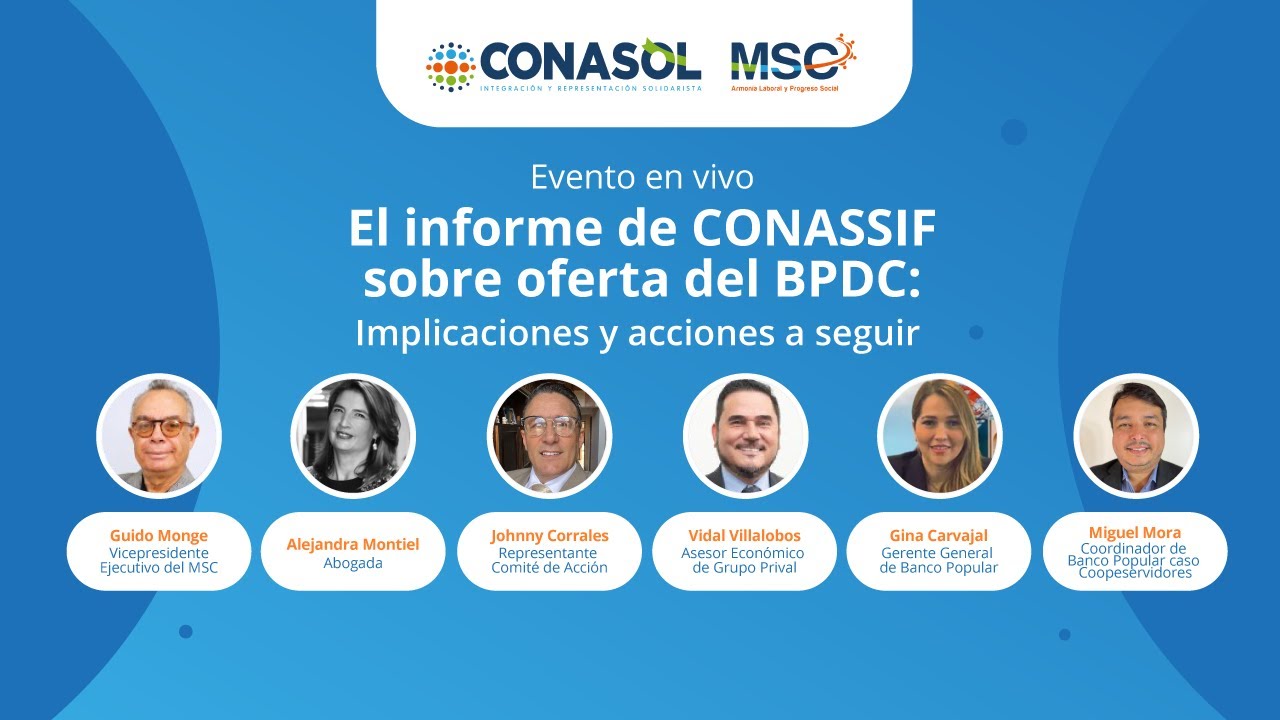 El informe de CONASSIF sobre oferta de BPDC, implicaciones y acciones a ...
