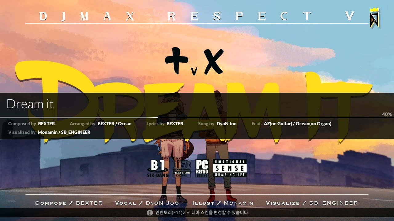 [DJMAX Respect V] Dream it - BEXTER (4B NM/HD/MX/SC 100.00%) - YouTube