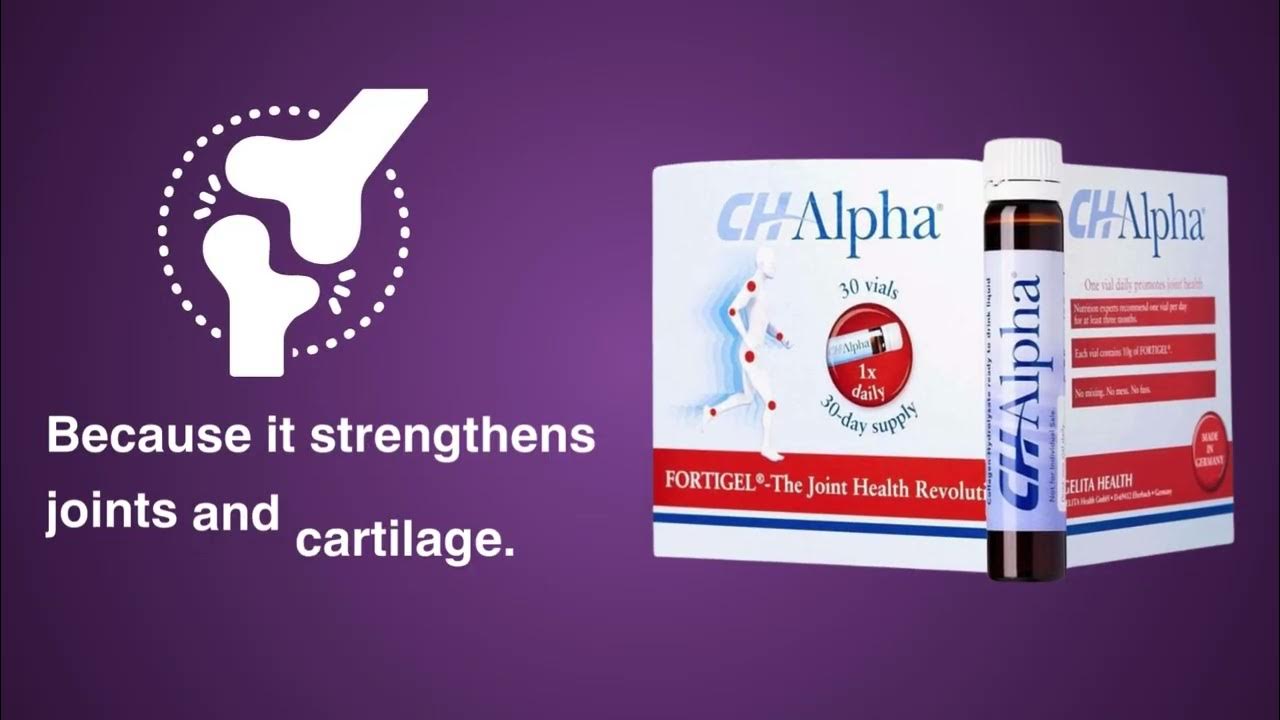 CH-Alpha Drinkable Vials 25ml, 30s Collagen Peptide - YouTube