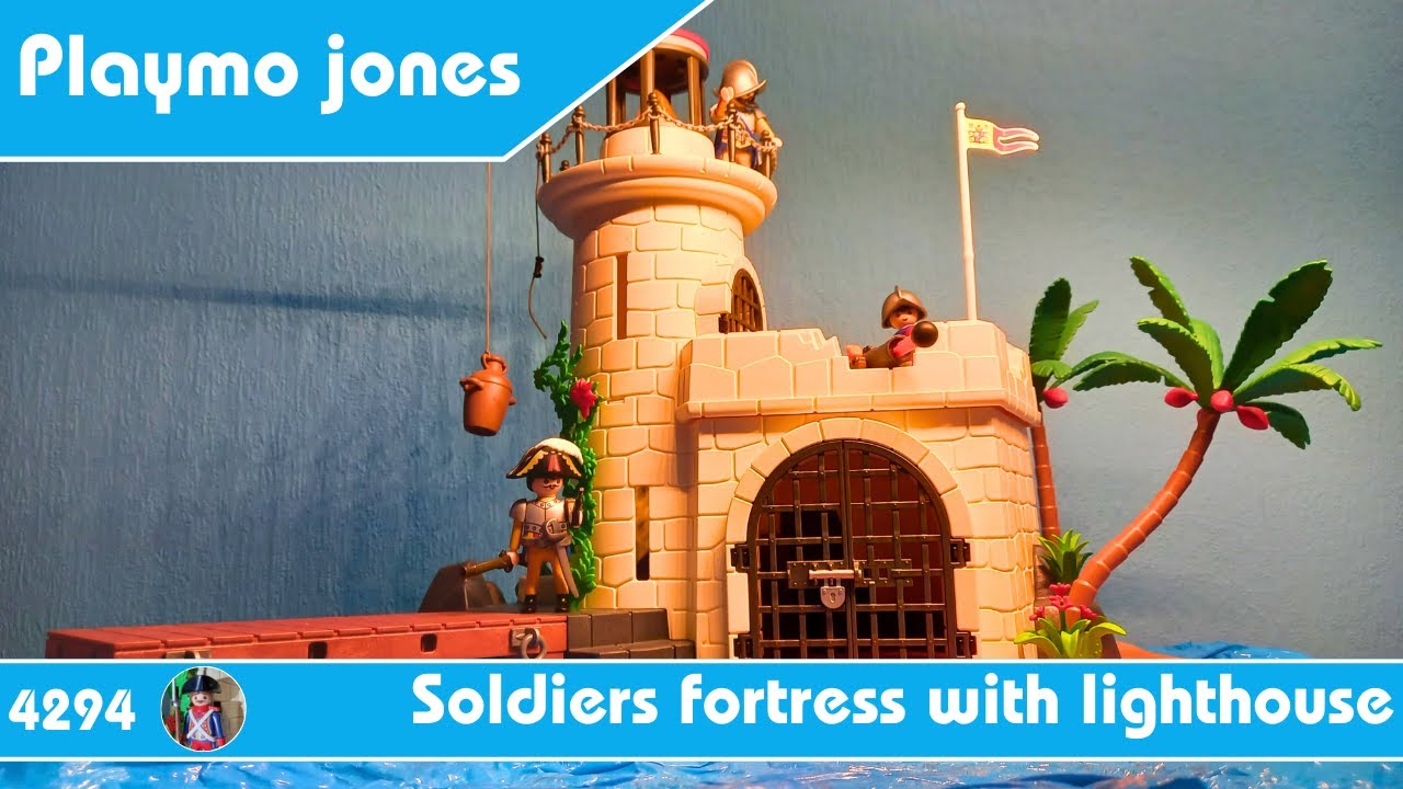 Playmobil 4294 Soldiers fortress with lighthouse - YouTube
