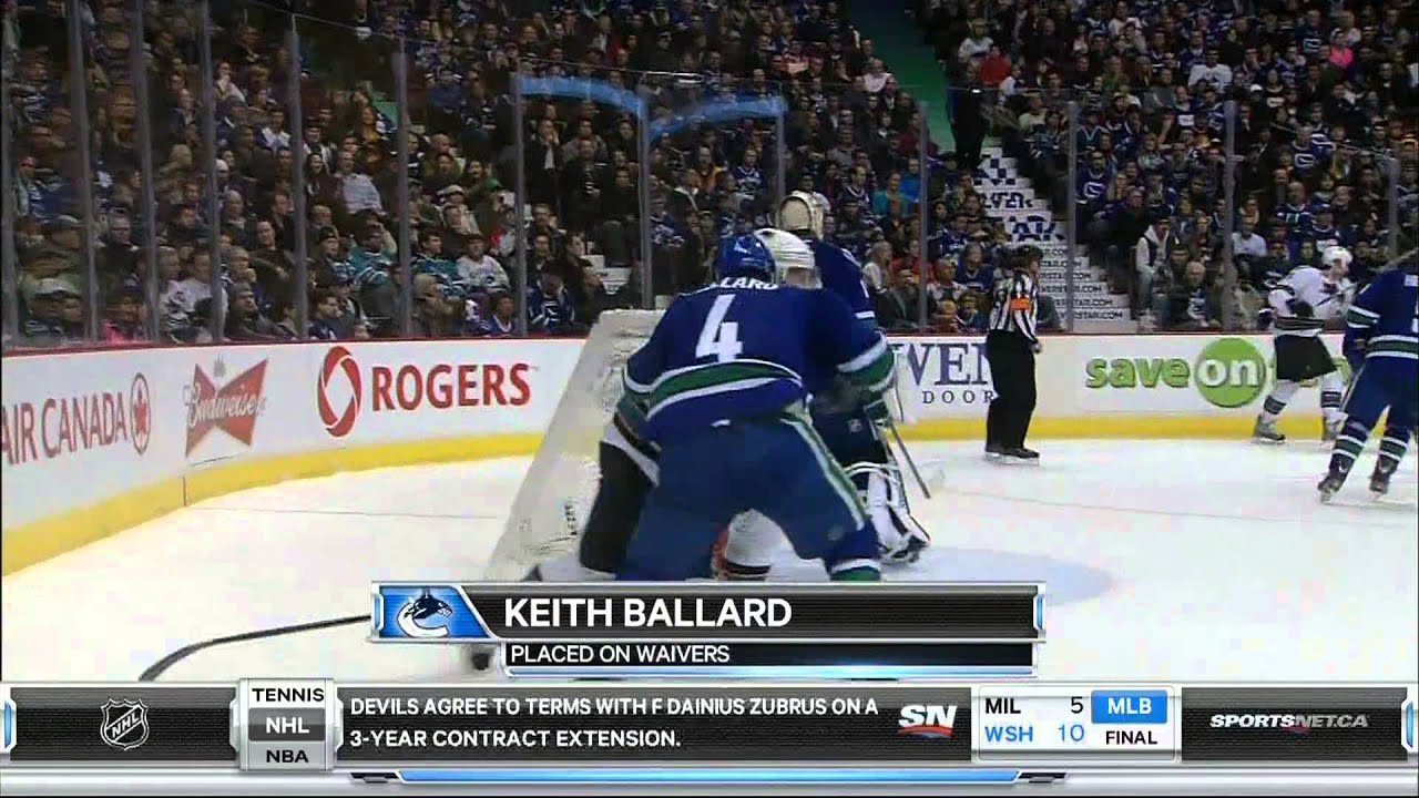 Canucks Place Keith Ballard on Waivers 07/01/13 [HD] - YouTube
