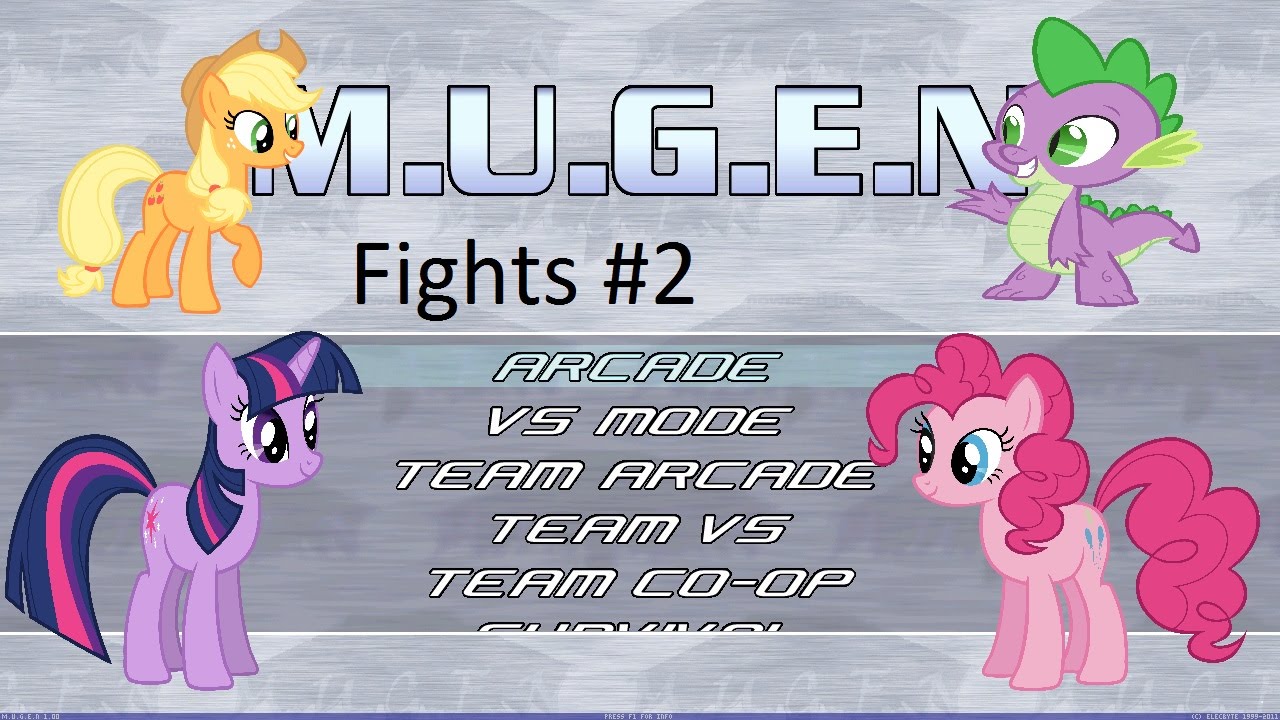 MLP Applejack and Twilight vs Spike and Pinkie Pie MUGEN Fights #2 ...