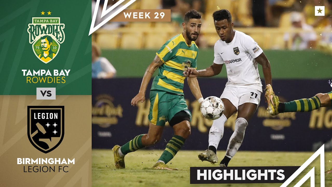 Tampa Bay Rowdies vs. Birmingham Legion FC - Game Highlights | 09-23 ...