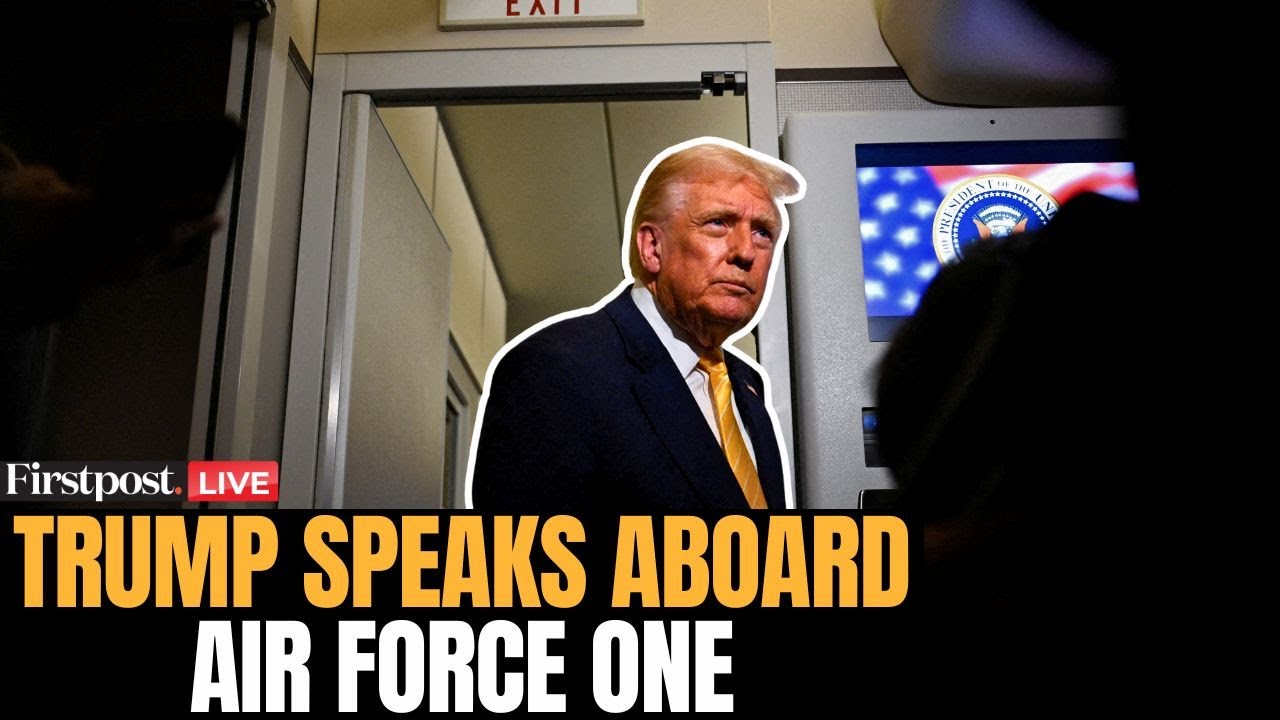 LIVE: US President Donald Trump Speaks to Reporters Aboard Air Force ...