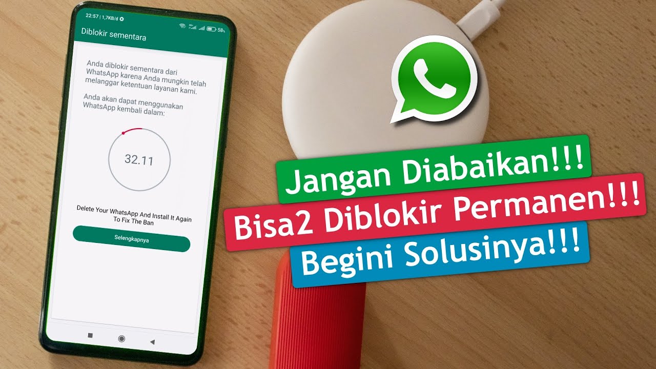 Cara Mengatasi Whatsapp Diblokir Sementara - YouTube