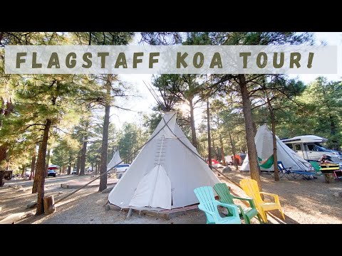 Camping in a Teepee!!⛺️ | Flagstaff/Grand Canyon KOA Full Tour ...