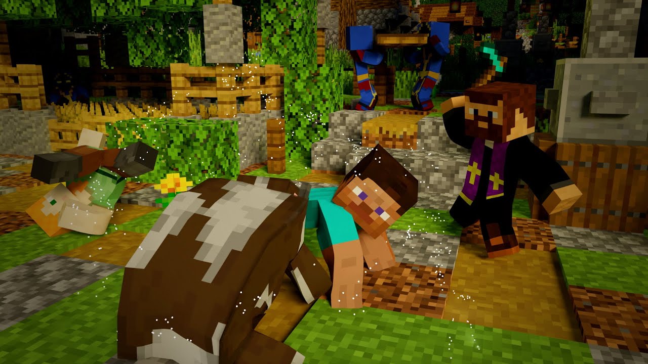 Cow Milks Steve - Alex and Steve Life (Minecraft Animation) - YouTube