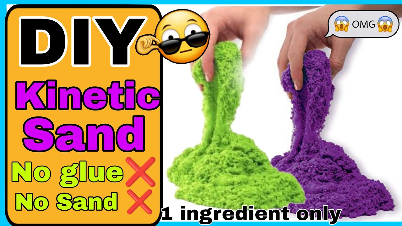 DIY Kinetic Sand 😱🤯// How to make Kinetic sand at home #kineticsand # ...