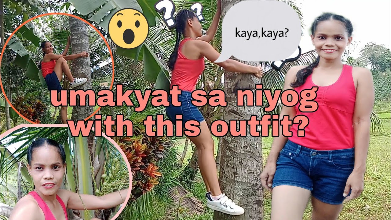 CLIMBING A COCONUT TREE WITH THIS OUTFIT | ATE MERCY VLOG - YouTube
