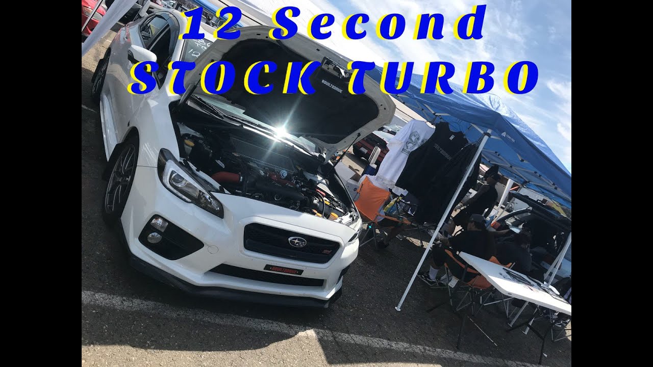 2016 Subaru STI stock turbo 1/4 mile Run - YouTube
