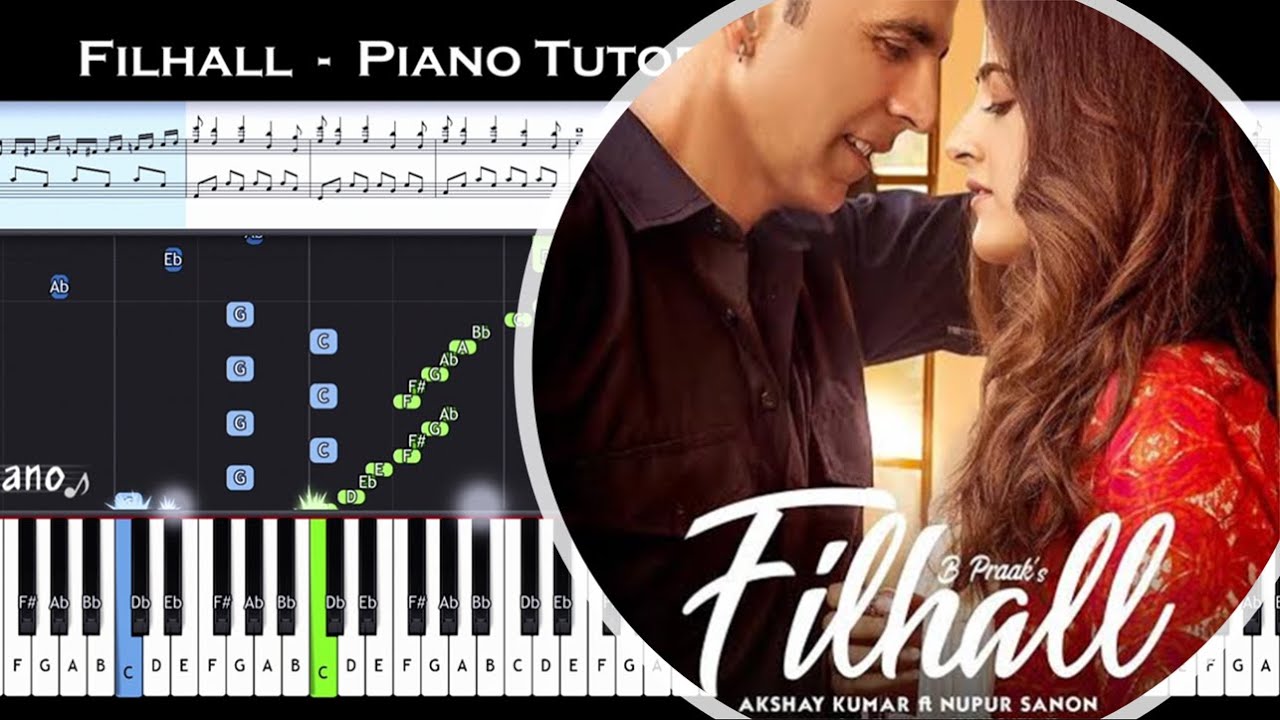 FILHALL - B Praak || 🎹 Piano Tutorial + Sheet Music (with English Notes ...