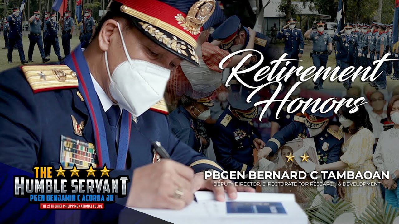 Retirement Honors of PBGEN BERNARD C TAMBAOAN - YouTube