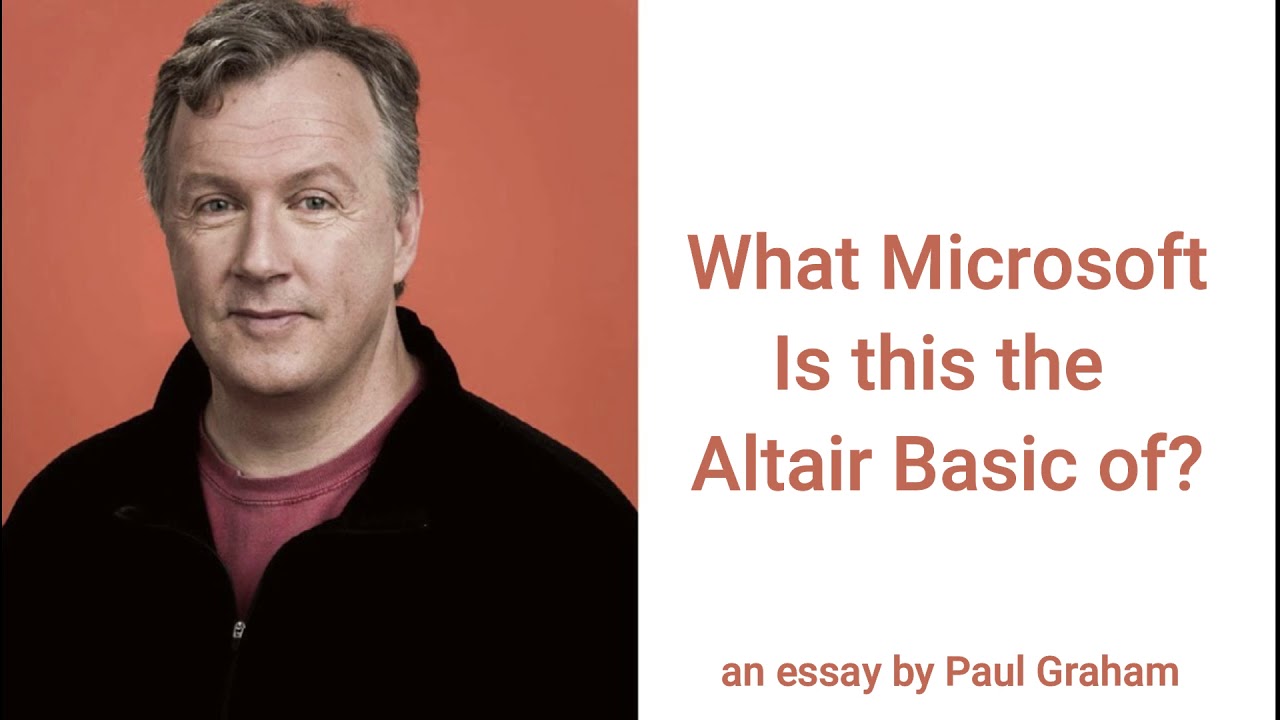 What Microsoft Is this the Altair Basic of? - YouTube