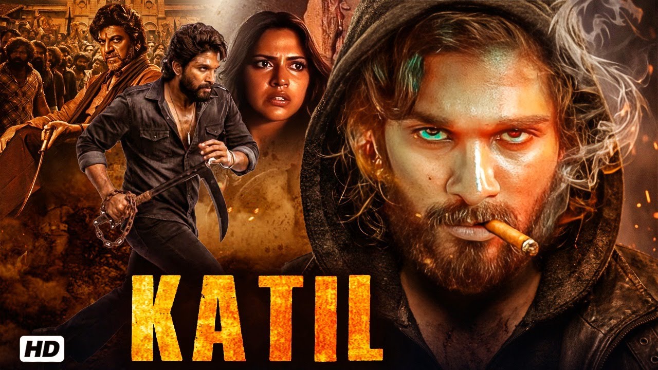 KATIL Full Movie Hindi Dubbed | Allu Arjun Dangerous Gangster Role ...
