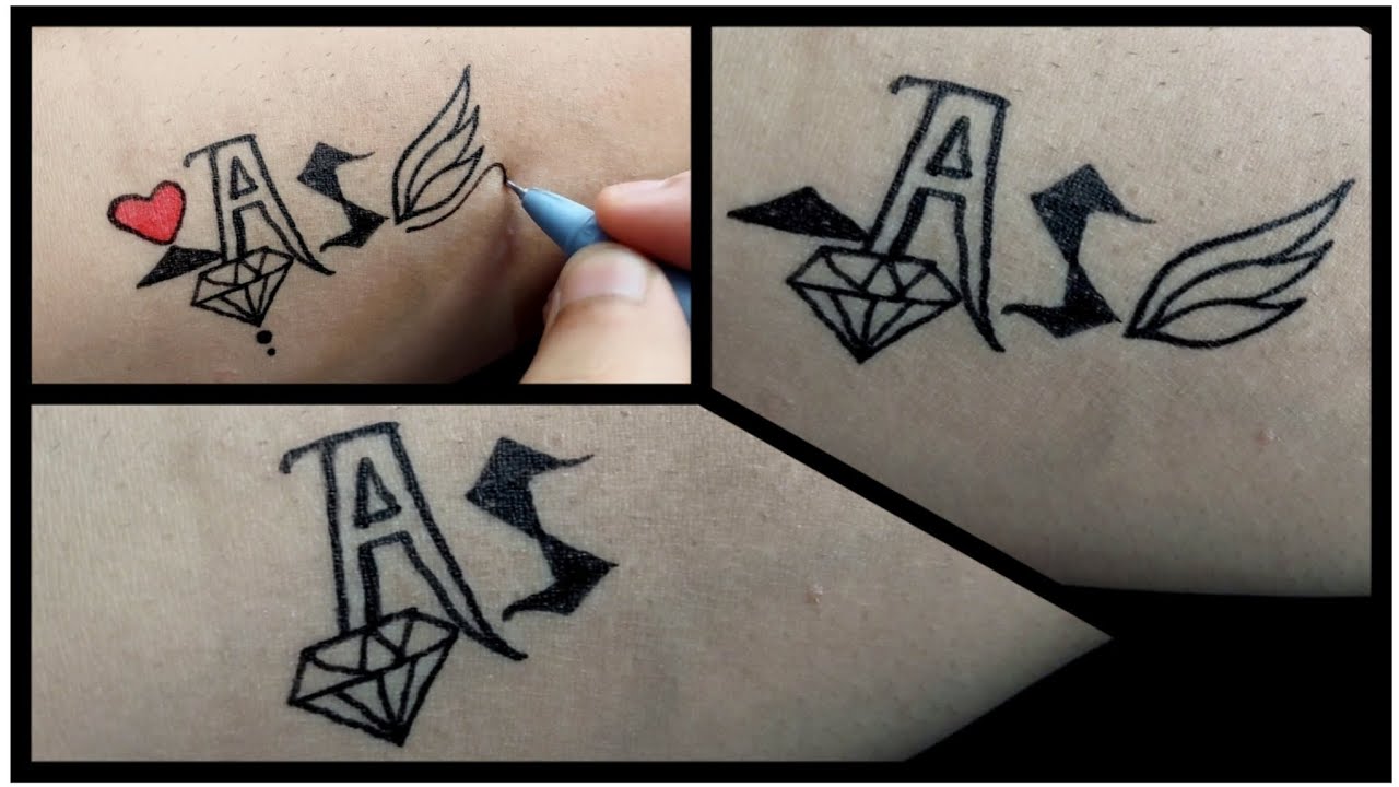 as tattoo design || tattoo kaise banate hai - YouTube