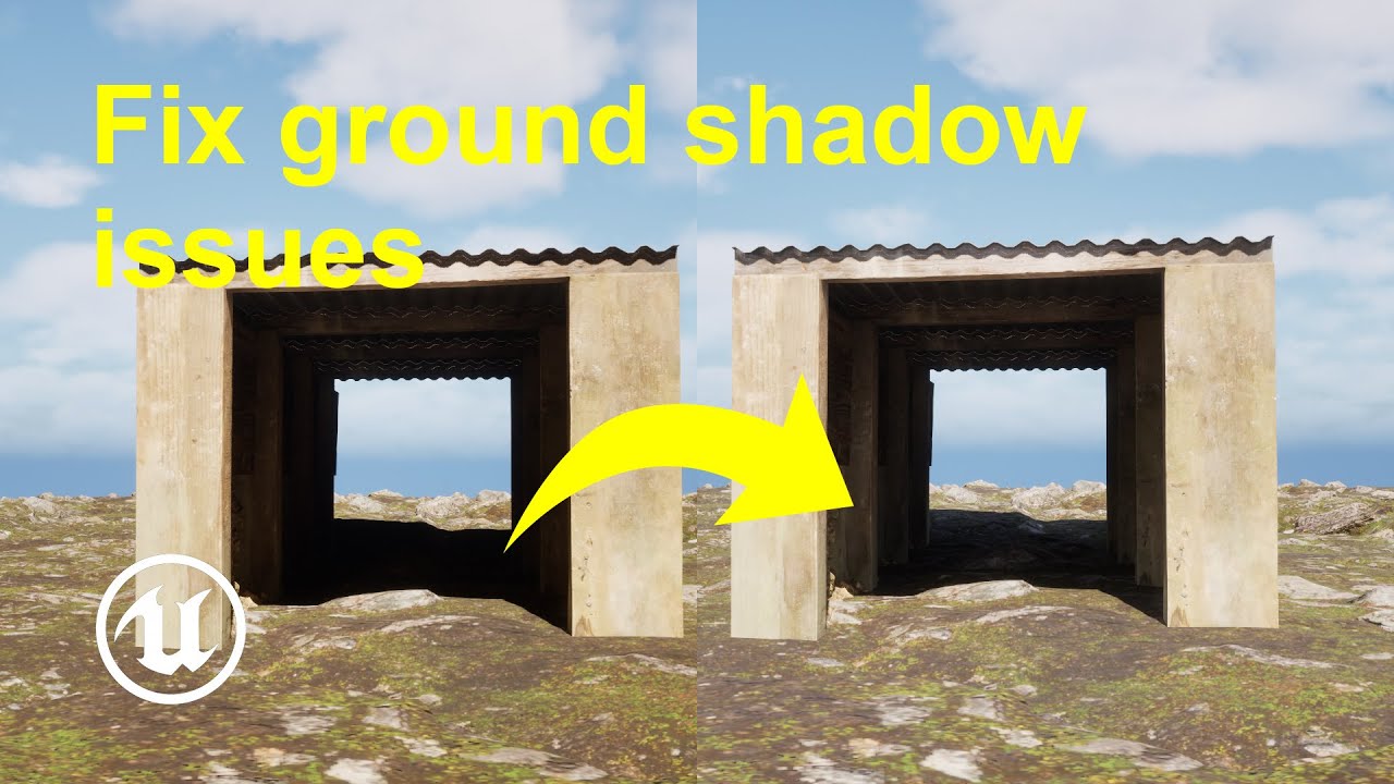 How to fix ground shadow issues in Unreal Engine 5 - YouTube