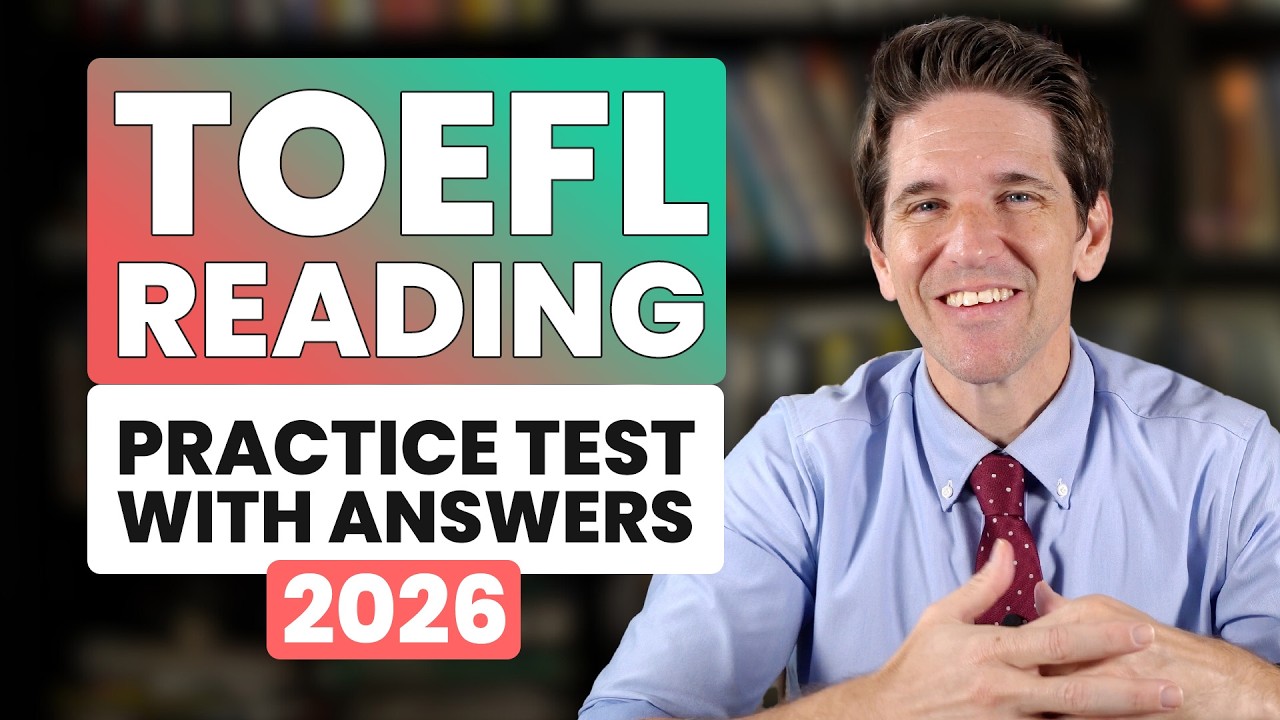 TOEFL Reading Practice Test 2026 (Answers Included) - YouTube