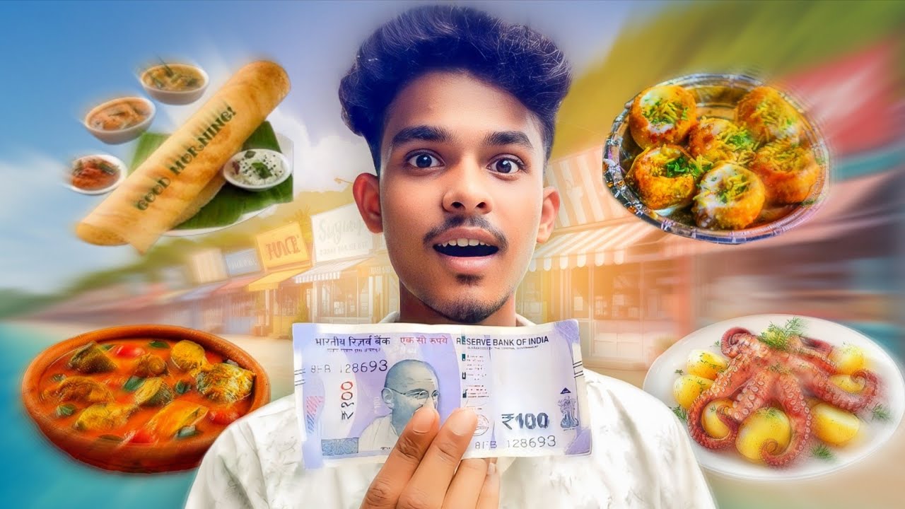 ₹100 Rupees Food 🧆 Challenge In Odisha Sea beach 🌊 | Odisha Street Food 🍛 | Asish Vlog | - YouTube