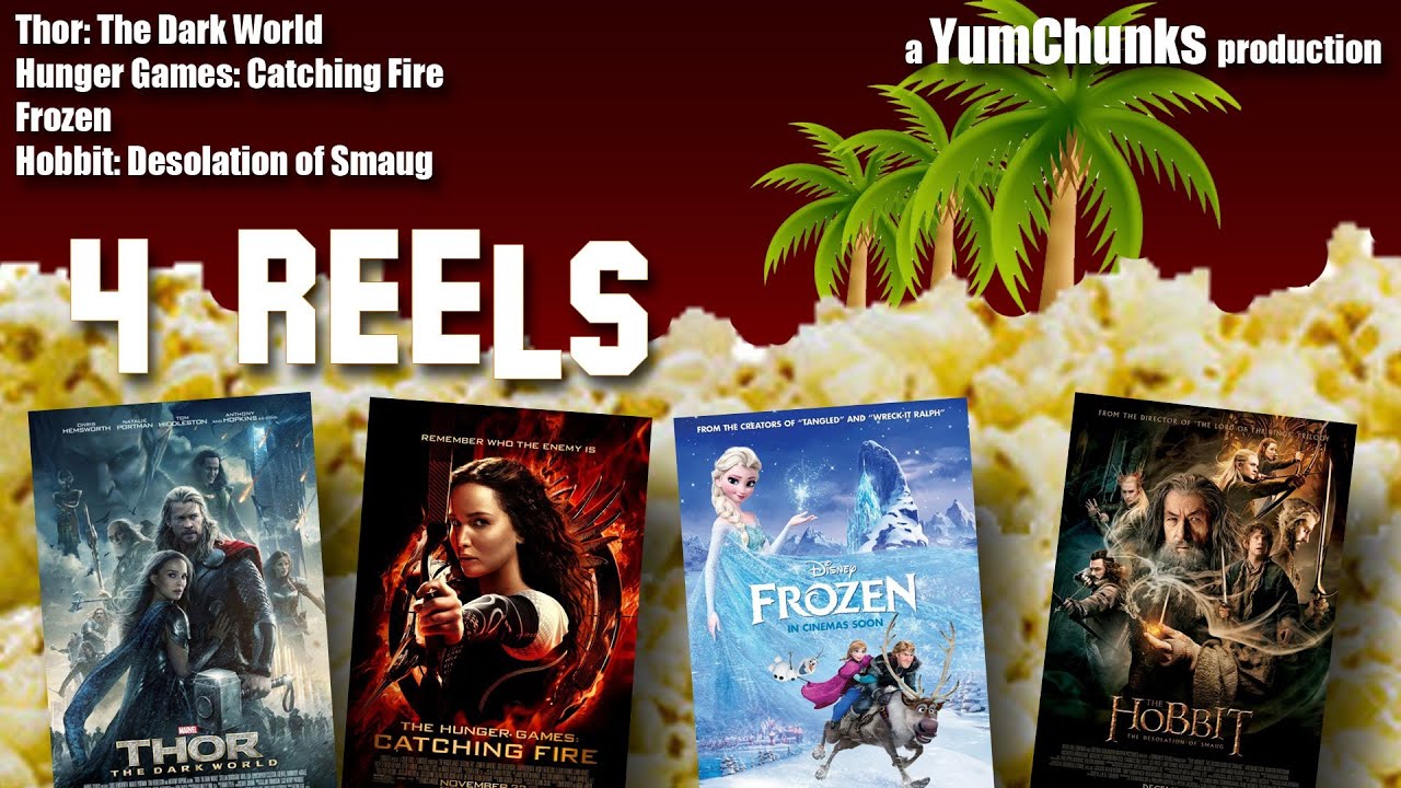 4 REELS Reviews Thor 2, Hunger Games 2, Frozen & The Hobbit 2 - YouTube