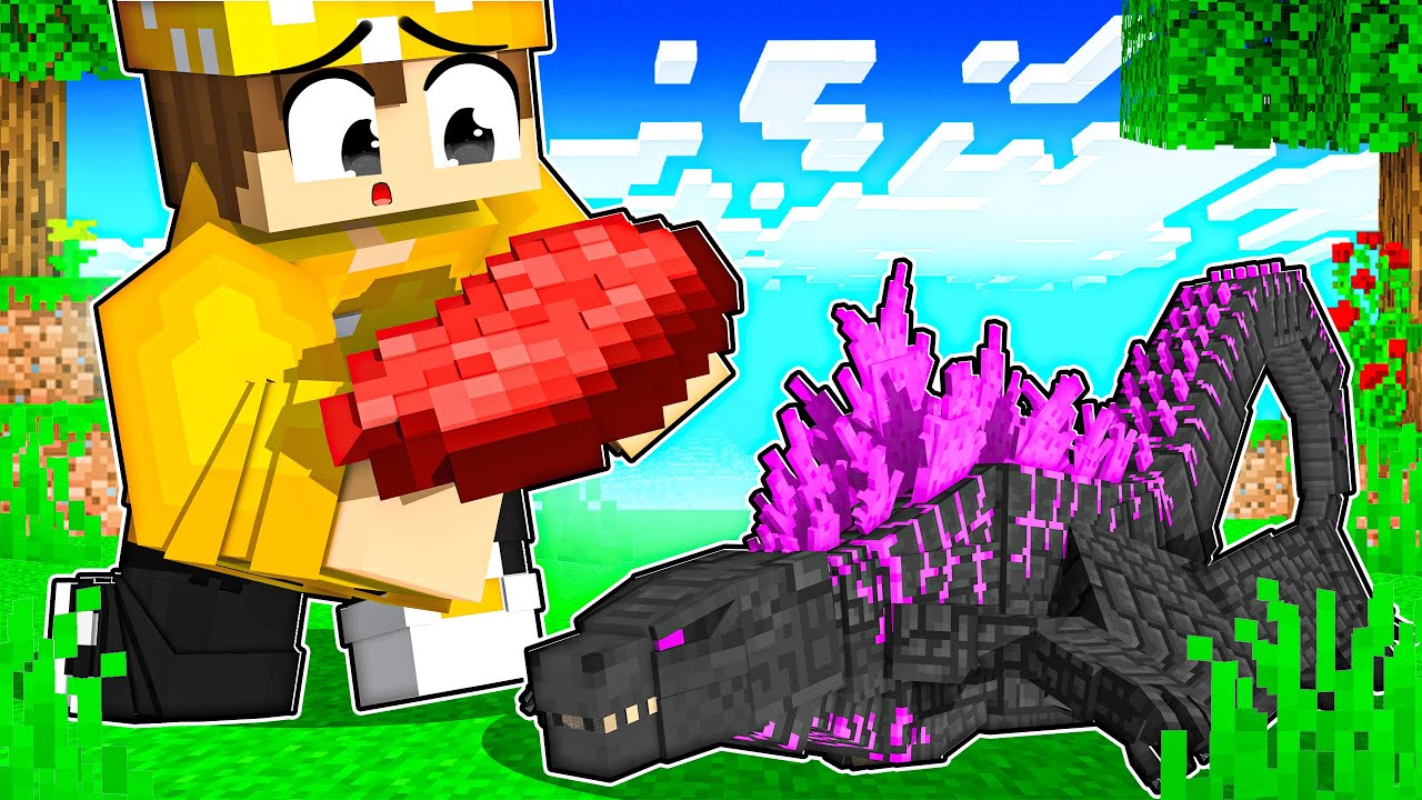 ALEX MONTE SALVOU um BEBÊ GODZILLA no Minecraft - YouTube