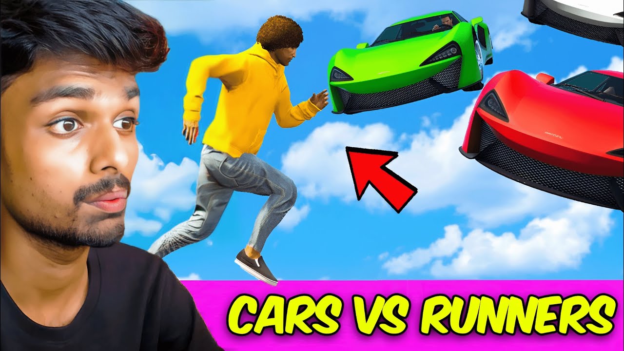 Cars Vs Runners🤯 | GTA 5 Funny Moments🤣 - ROCKY Tamil Gaming - YouTube