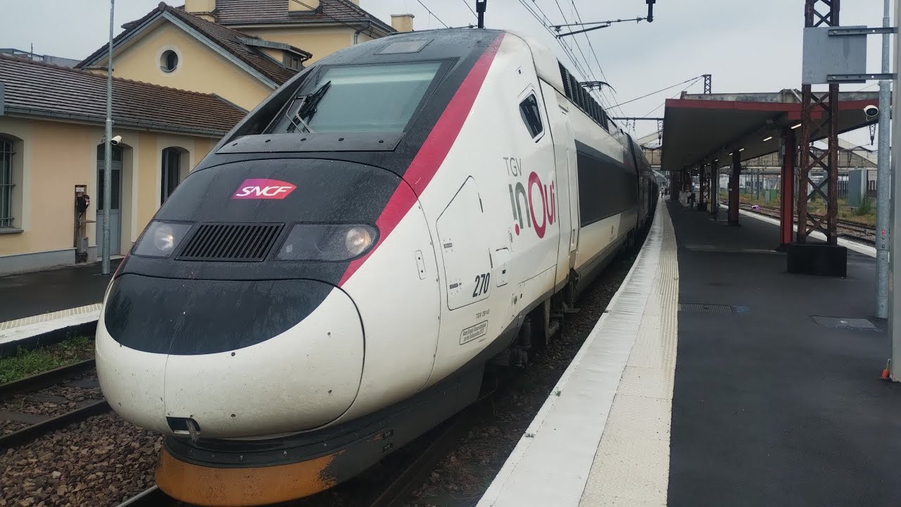 Départ du TGV Inouï n°5376 au départ de Massy-Palaiseau en direction du ...