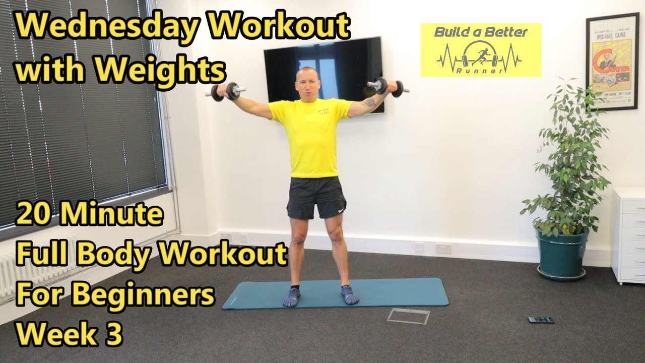 Wednesday Workout With Weights Week 3, 20 minute full body workout ...