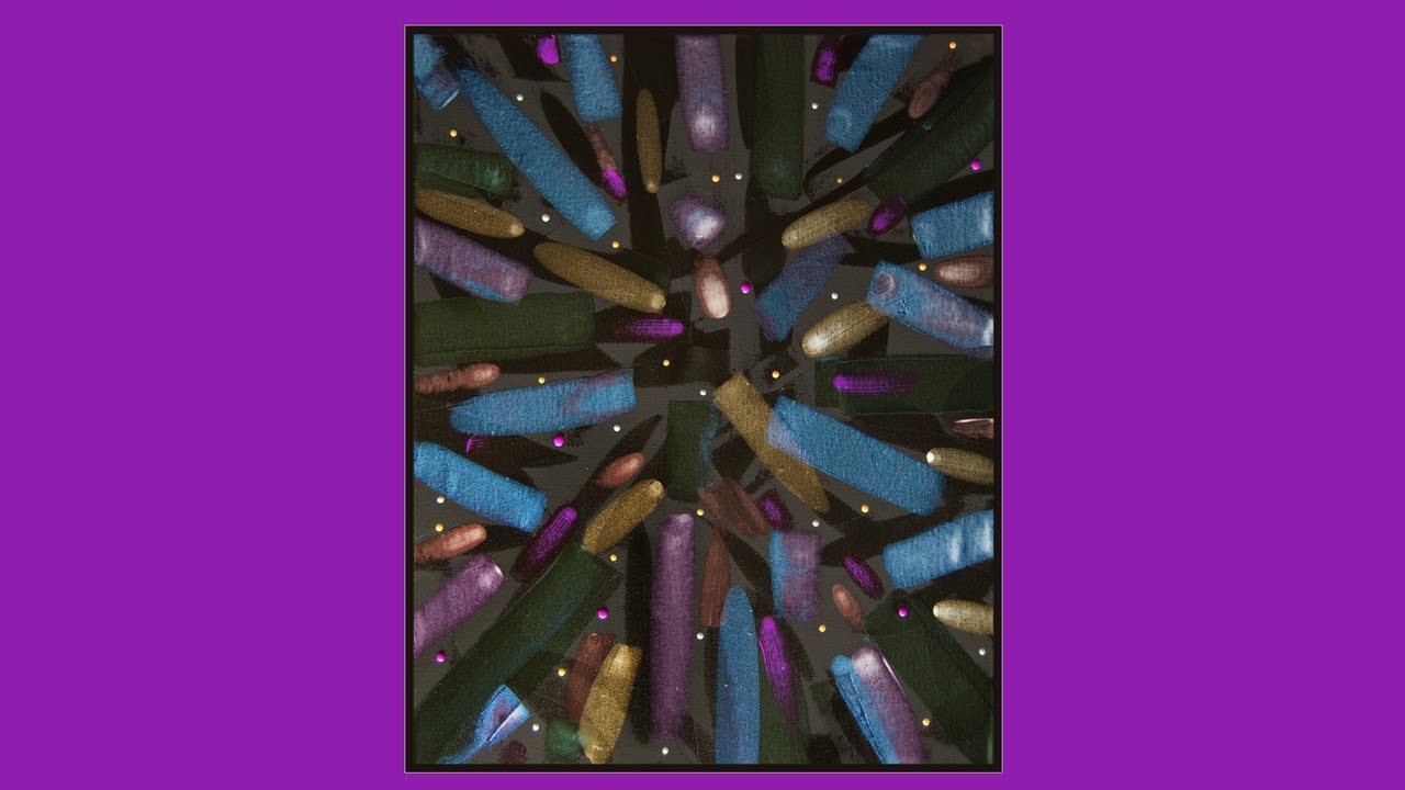 #9861 Interference Colors Create A Stunning Burst On A Black Canvas ...