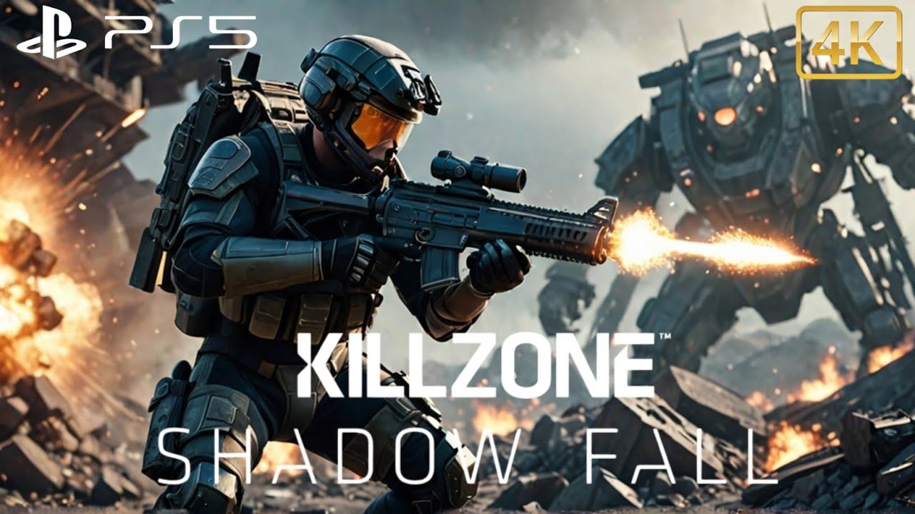 PS5 KILLZONE SHADOW FALL UNIQUE RIFLE MISSION| 4K 60FPS HDR GAMEPLAY ...