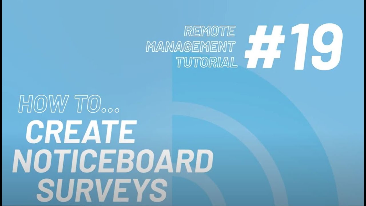 19- How To Create Noticeboard Surveys - Intratone Remote Management Portal Tutorial - YouTube
