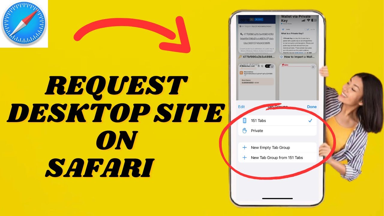 REQUEST Desktop Site On Safari | Simple tutorial - YouTube