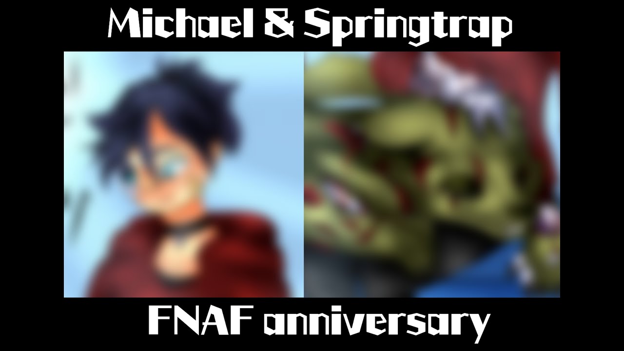 Michael & Springtrap (FNAF anniversary Speedpaint) - YouTube
