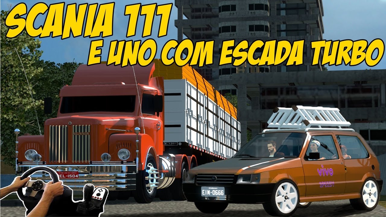 SCANIA 111 JACARÉ + FIAT UNO COM ESCADA TURBINADA - MAPA EAA 4.0 ...