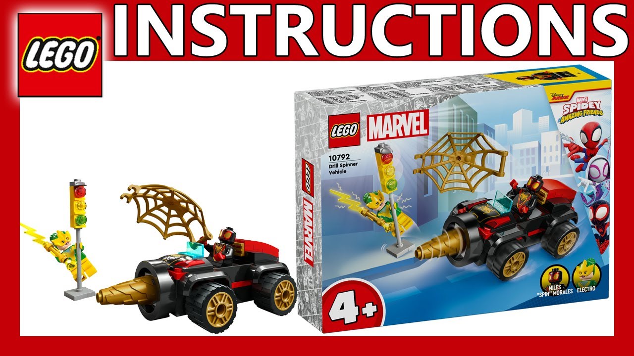 LEGO instructions | Drill Spinner Vehicle | 10792 | LEGO Marvel 2024 ...
