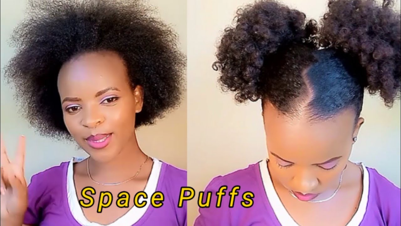 Cute Space puff hairstyle - YouTube