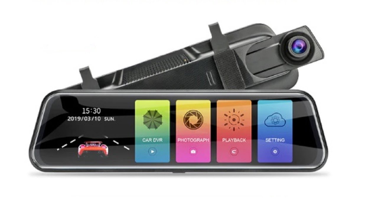 Best Dash camera Dual Lens Jansite 10 inches Touch Screen 2.5K Car DVR ...