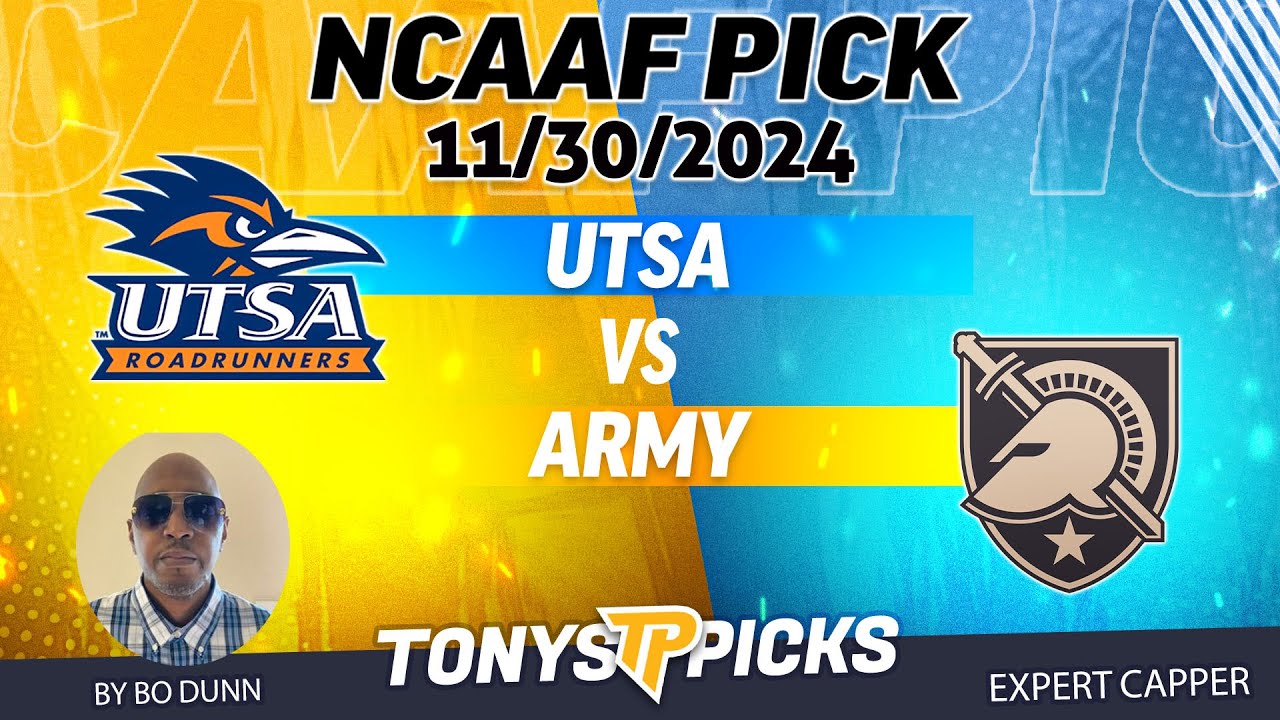UTSA vs Army Pick 11/30/24 NCAAF Week 14 Pick to Bet - YouTube