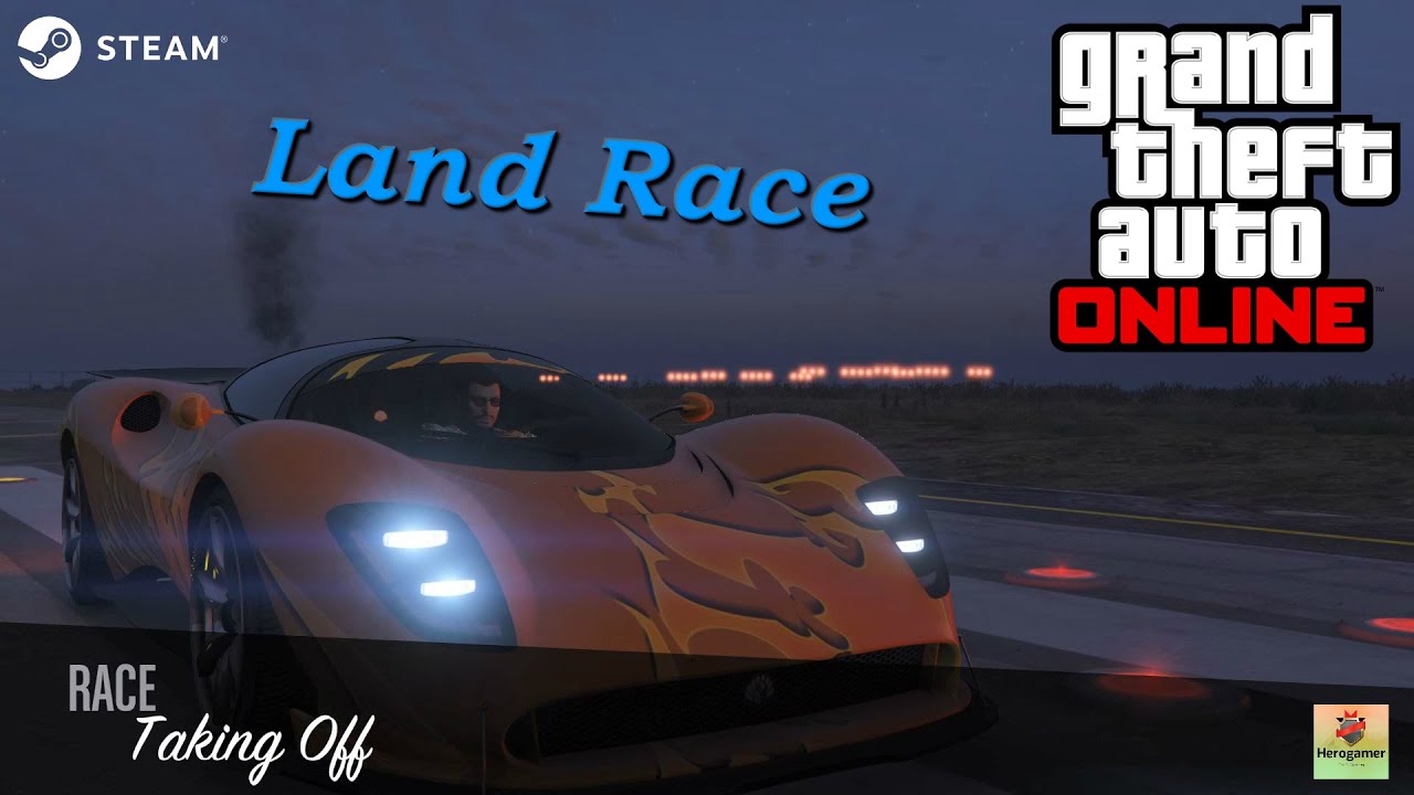Win in last Second! - GTA Online Racing - Land Race "Taking Off" - YouTube