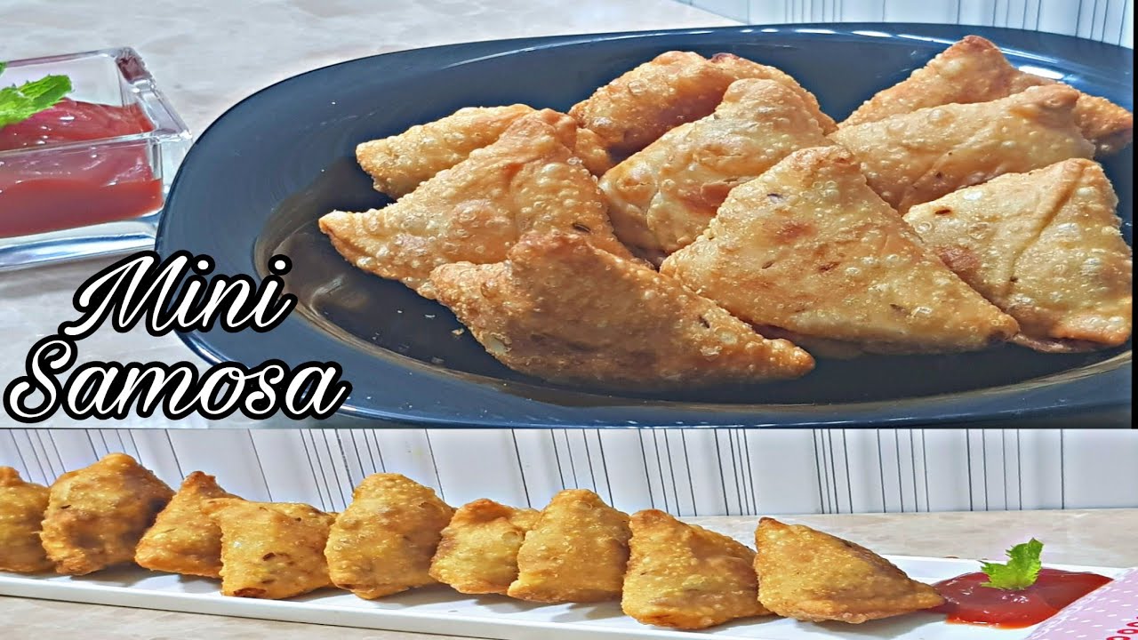 Mini Samosa Recipe At Home ll Potato Stuffed Mini Samosa Recipe - YouTube