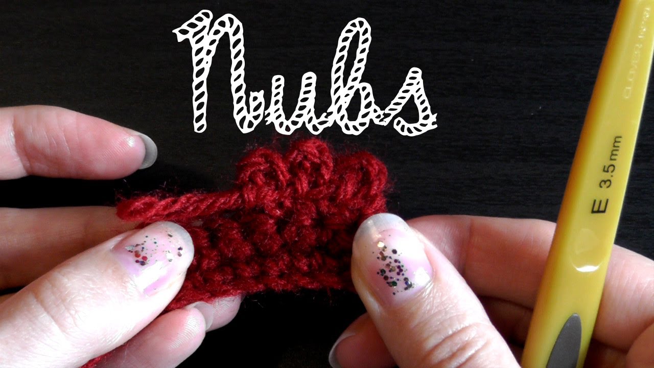 How to crochet nubs - YouTube