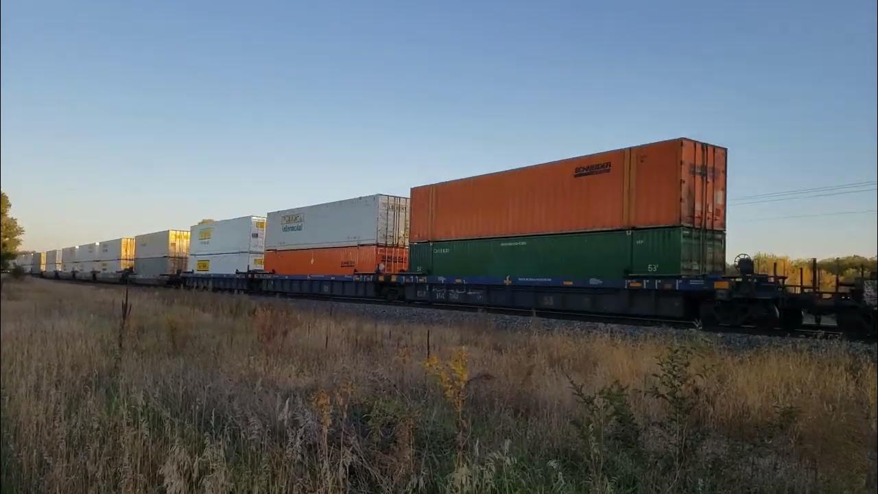 East Bound Intermodal Train BNSF # 5402 BNSF # 291 DPU BNSF # 5062 - YouTube