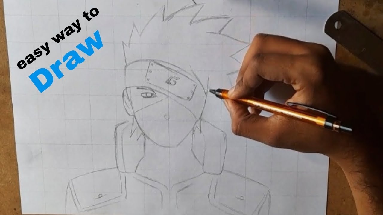 How To Draw Kakashi Sensei | Anime Drawing tutorial - YouTube