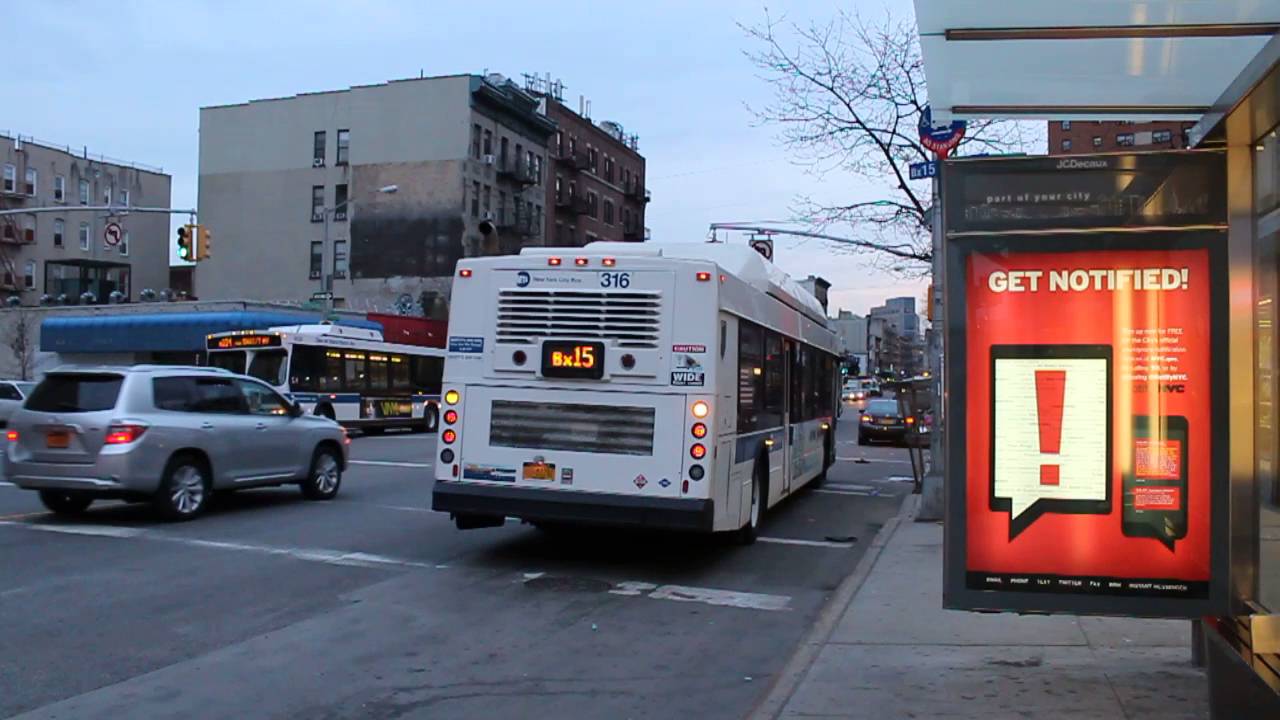 MTA New York City Bus 2011 New Flyer Industries C40LF 316 on the Bx15 ...