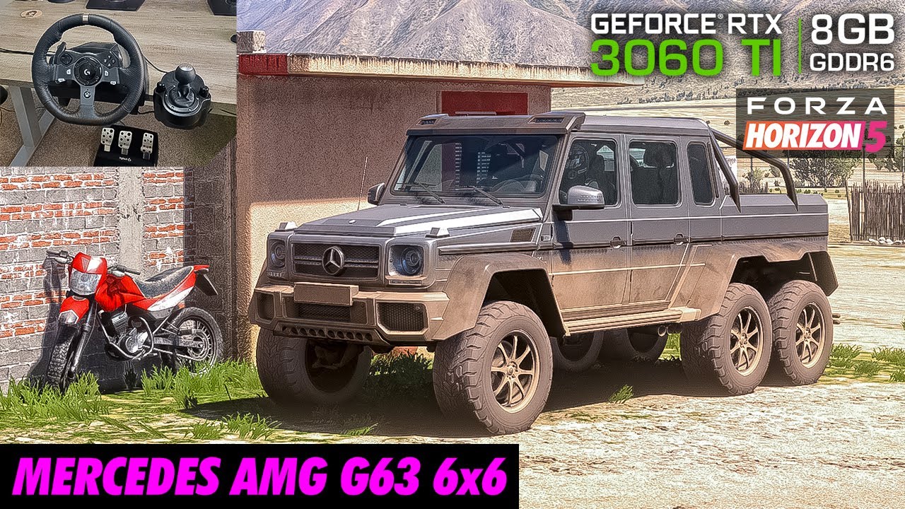 Mercedes AMG G63 6x6 | Forza Horizon 5 | Steering Wheel Gameplay - YouTube