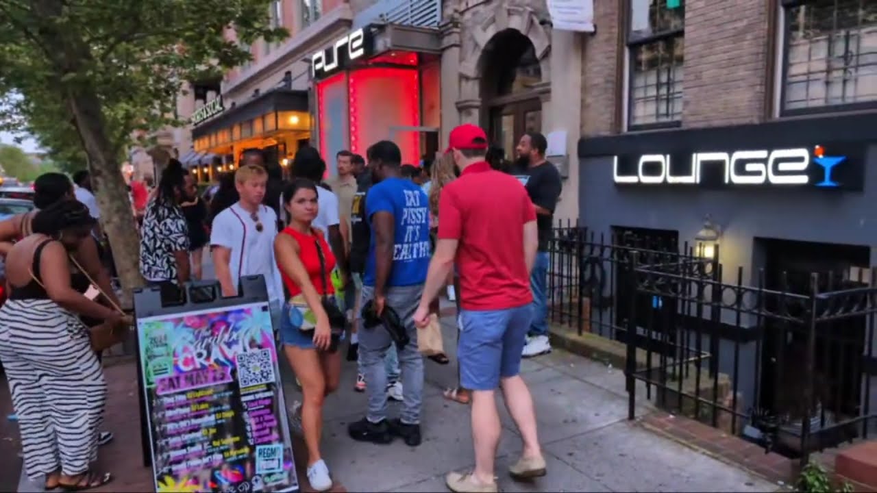 Caribbean bar crawl in Washington DC. (Live street dating) - YouTube
