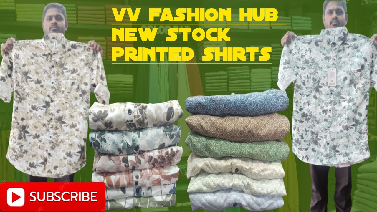 vv fashion hub 🙏 please visit our shop 👕 new stock printed shirts - YouTube