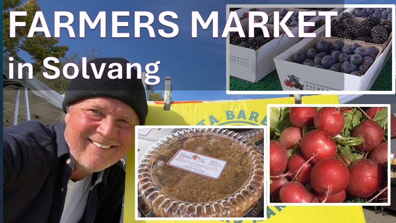 Farmers Market Solvang - great farm vegetables, bee honey and tasty pie ...