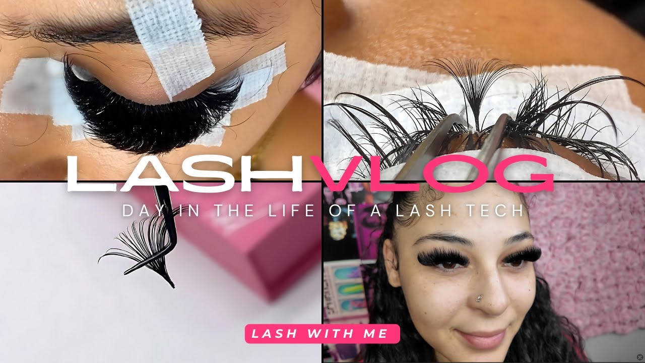 DAY IN A LIFE OF A LASH TECH 🤍 Lash Tech Vlog | lash with me - YouTube