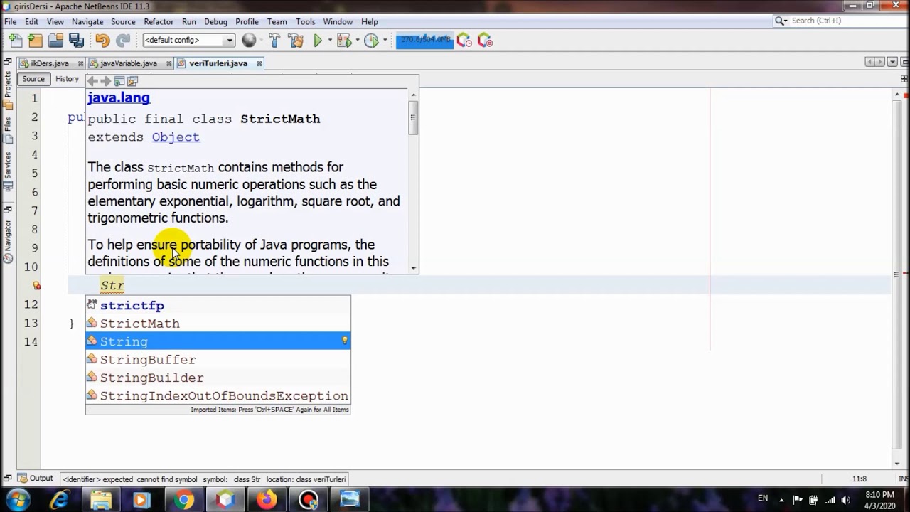 Java Programlama giriş Ders 4 String - YouTube