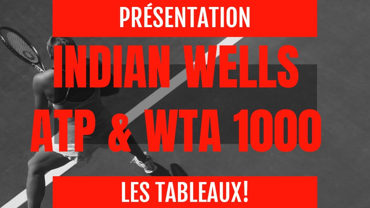Indian Wells - Présentation des tableaux WTA et ATP 1000! - YouTube